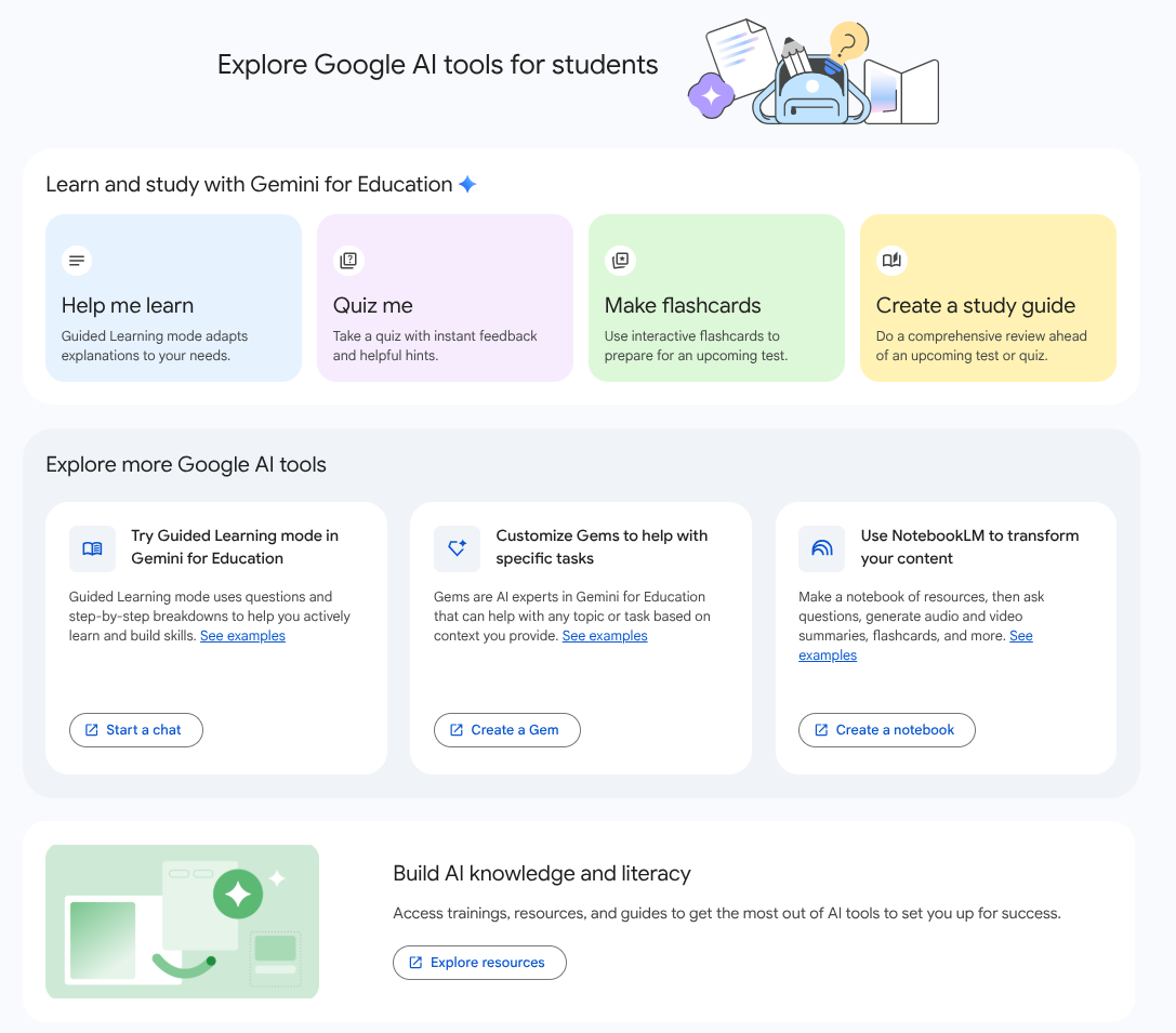 Gemini dans Google Classroom pour l'enseignement supérieur | Numeriblog